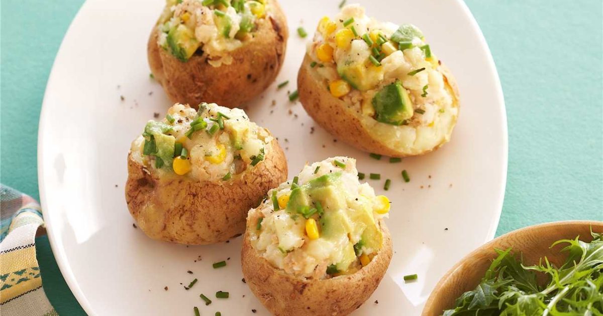 Healthy Baked Jacket Potatoes Recipe | No Money No Time