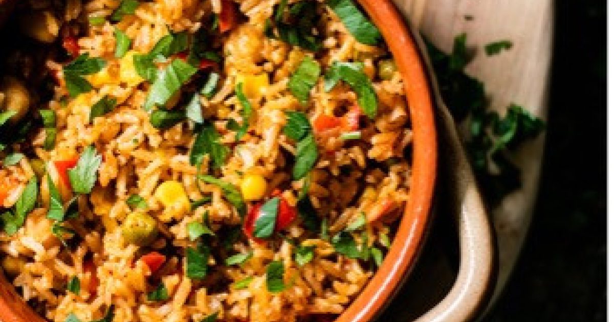 Healthy Portuguese Style Rice Recipe | No Money No Time