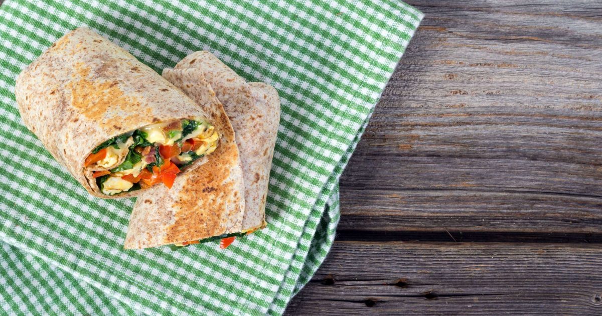 Healthy Vegetarian Breakfast Wrap Recipe | No Money No Time