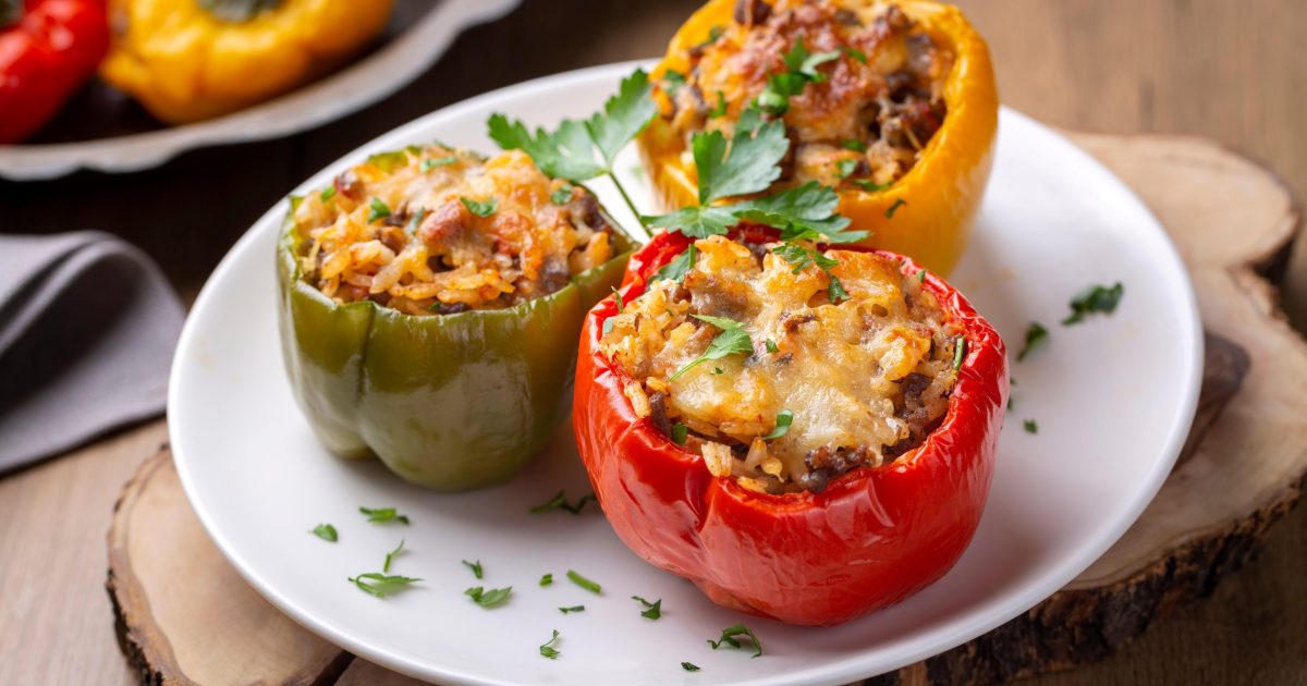 Healthy Allison's Stuffed Capsicums Recipe